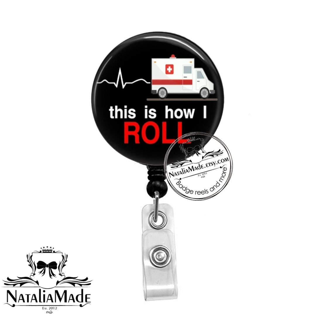 How I Roll Badge Reel - Retractable Badge Holder - Breakaway Lanyard ...