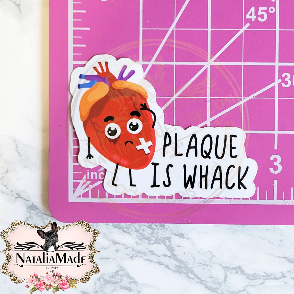 Plaque is Whack Waterproof Vinyl Sticker 2.75 X | Etsy