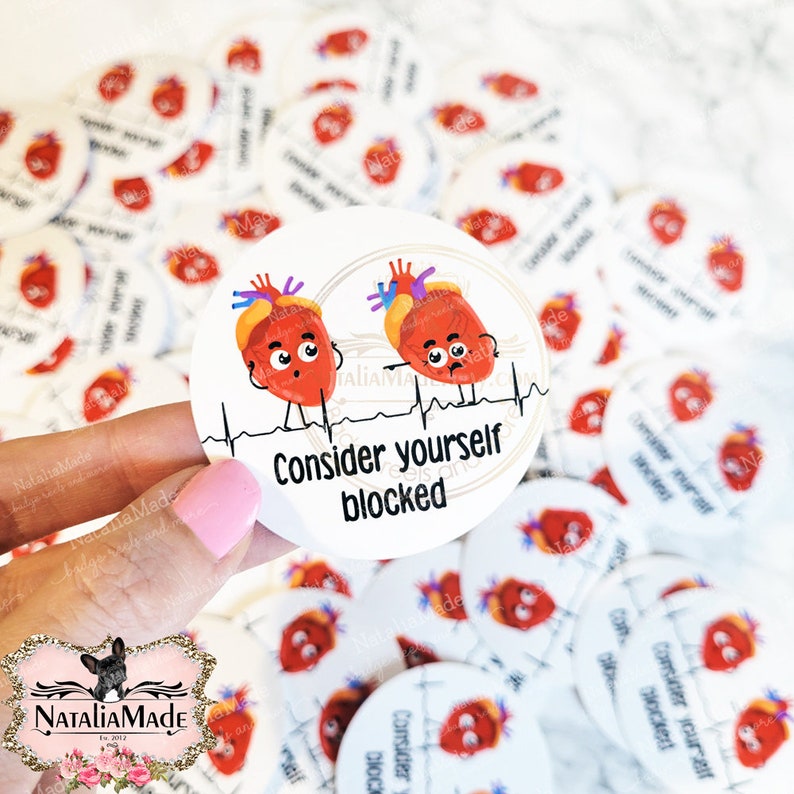 Heart Block Cardiology Waterproof Vinyl Sticker 2.3 X 2.3" - Cute ...