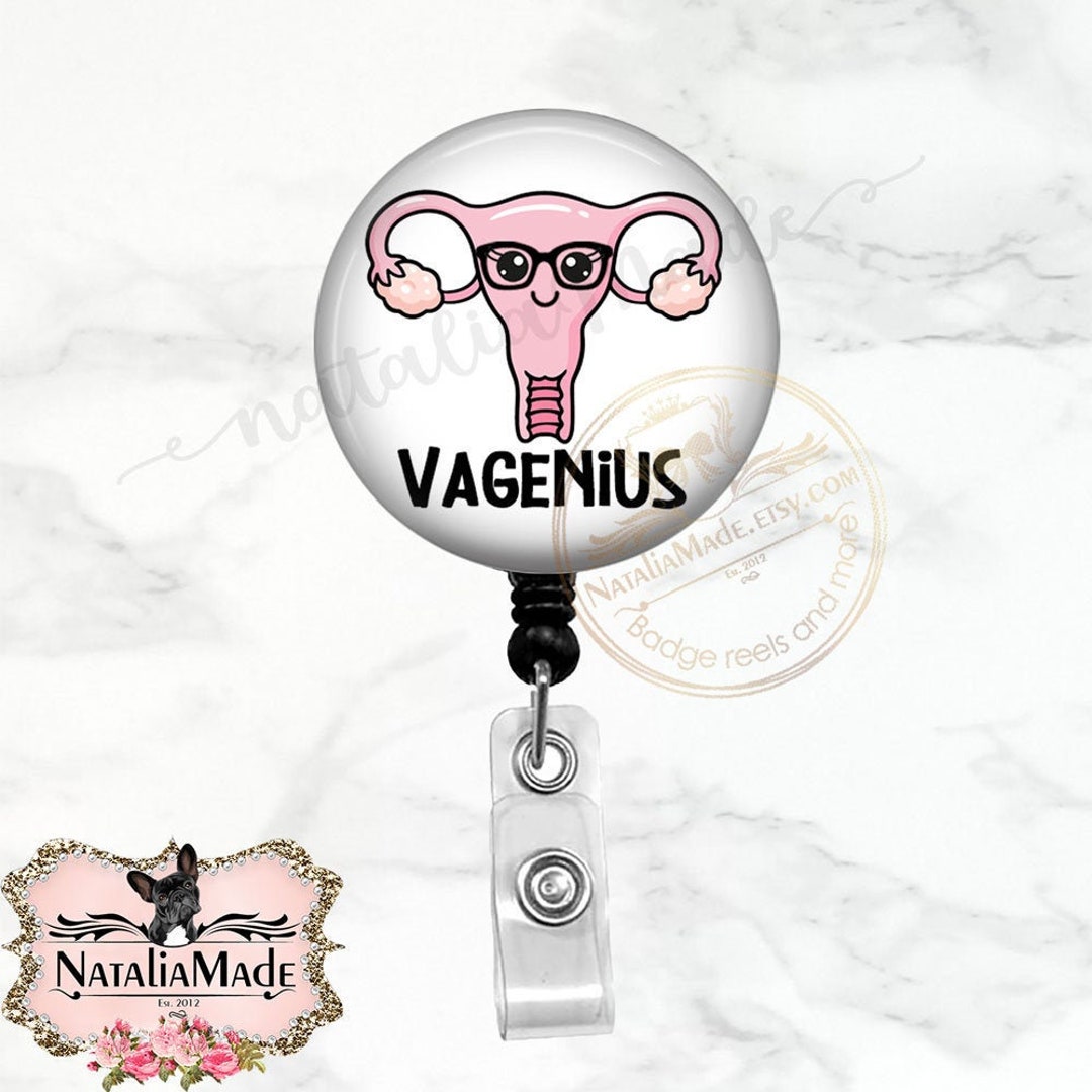 Vagenius Funny Gynecologist OBGYN OB Nurse Badge Reel Retractable Badge ...