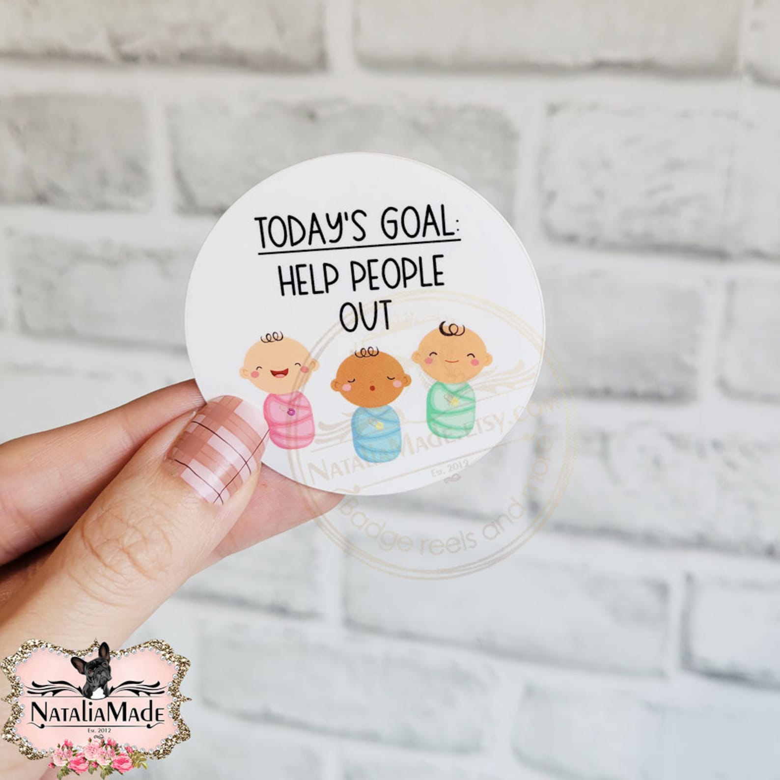 OB Nurse Waterproof Vinyl Sticker 2.3x2.3 NICU Nurse Stickers, Laptop ...