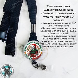 Dead Inside but It's Christmas Retractable Badge Reel - Etsy