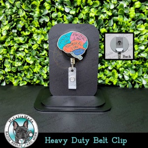 Anatomical Brain Diagram Retractable Badge Reel, Neurology Neuro ICU ...