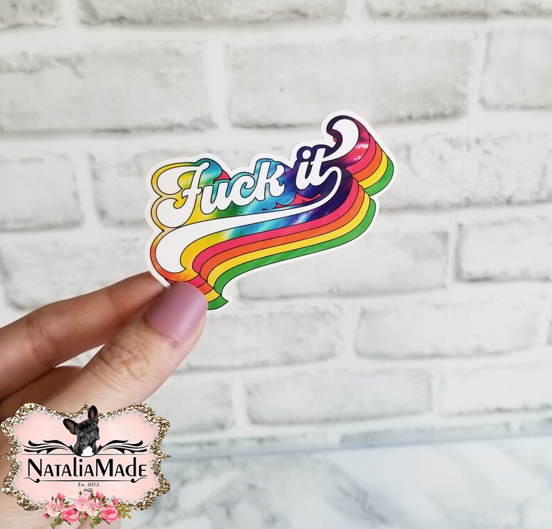 F It Waterproof Vinyl Sticker 3x2 Laptop Decal - Etsy