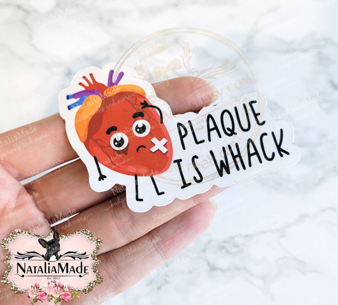 Plaque is Whack Waterproof Vinyl Sticker 2.75 X | Etsy