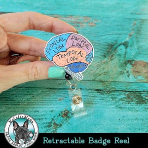 Anatomical Brain Diagram Retractable Badge Reel Neurology - Etsy