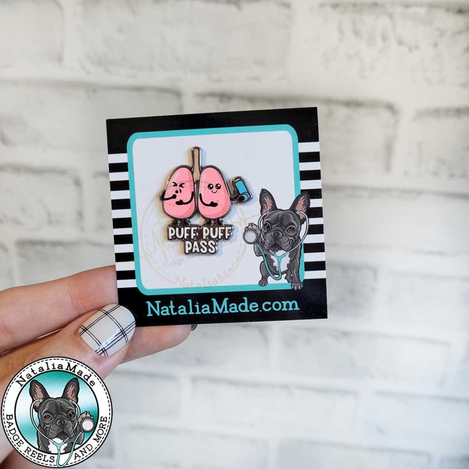 Puff Puff Pass Enamel Pin 1.25 Cute Lungs Pin - Etsy