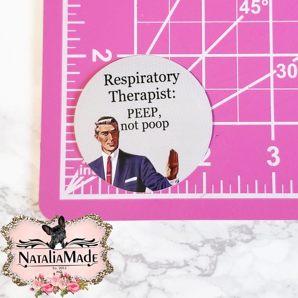 Respiratory Therapist Peep Not Poop Waterproof Vinyl Sticker | Etsy