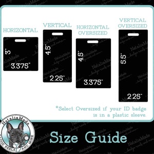 Custom Holographic Sparkle Badge Buddy- Horizontal or Vertical- Choose ...