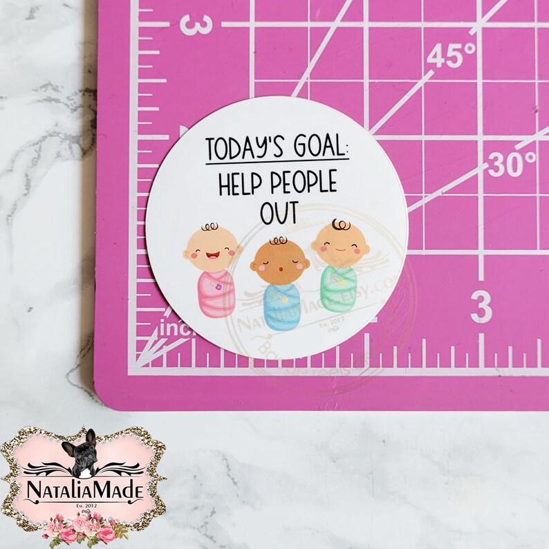 OB Nurse Waterproof Vinyl Sticker 2.3x2.3 NICU | Etsy