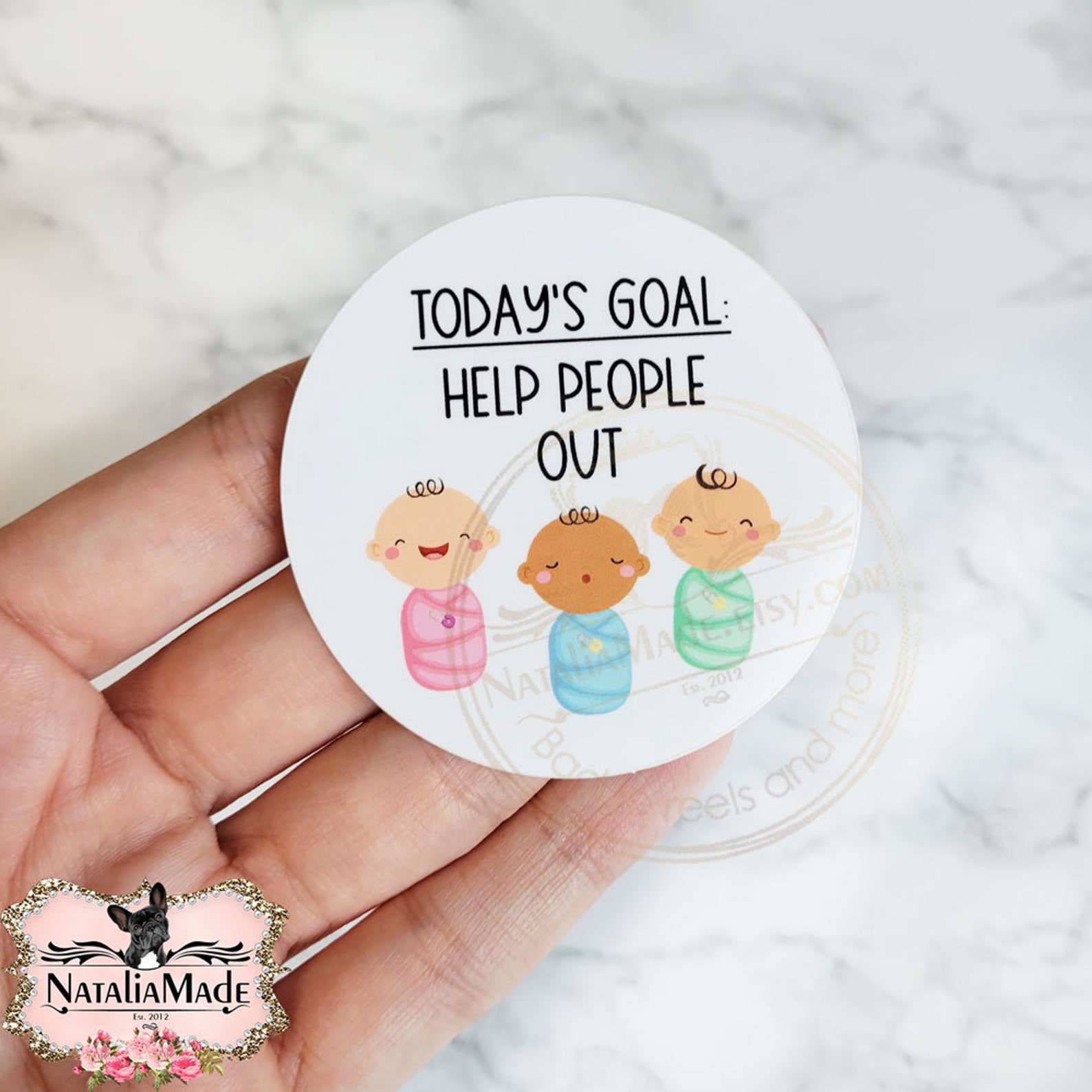 OB Nurse Waterproof Vinyl Sticker 2.3x2.3 NICU Nurse Stickers, Laptop ...