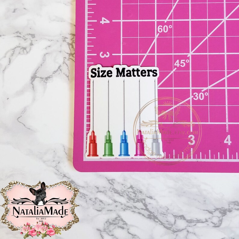 Size Matters Waterproof Vinyl Sticker 2.7x 2.2 - Etsy
