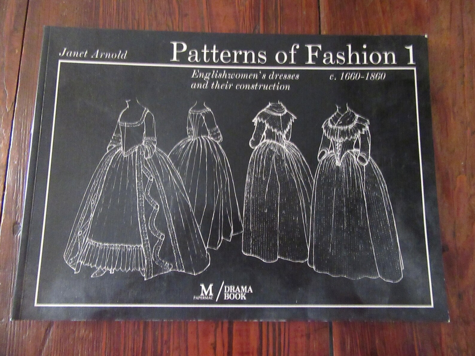 3 Books of "patterns of Fashion,"....written and Illustrated by Janet ...