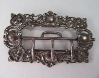 Antique Sterling Silver William Kerr Belt Buckle Numbered 3014 - Etsy