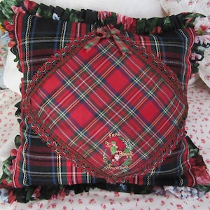 13" X 13" Antique Scottish Tartan Pillow - Etsy