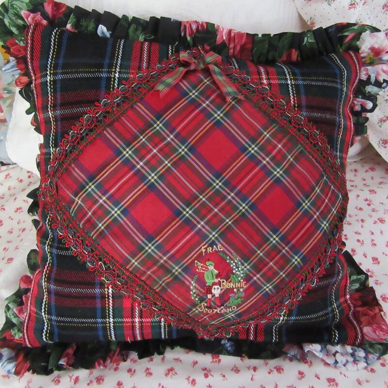 Tartan Pillow - Etsy