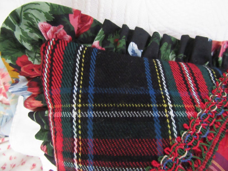 13" X 13" Antique Scottish Tartan Pillow - Etsy
