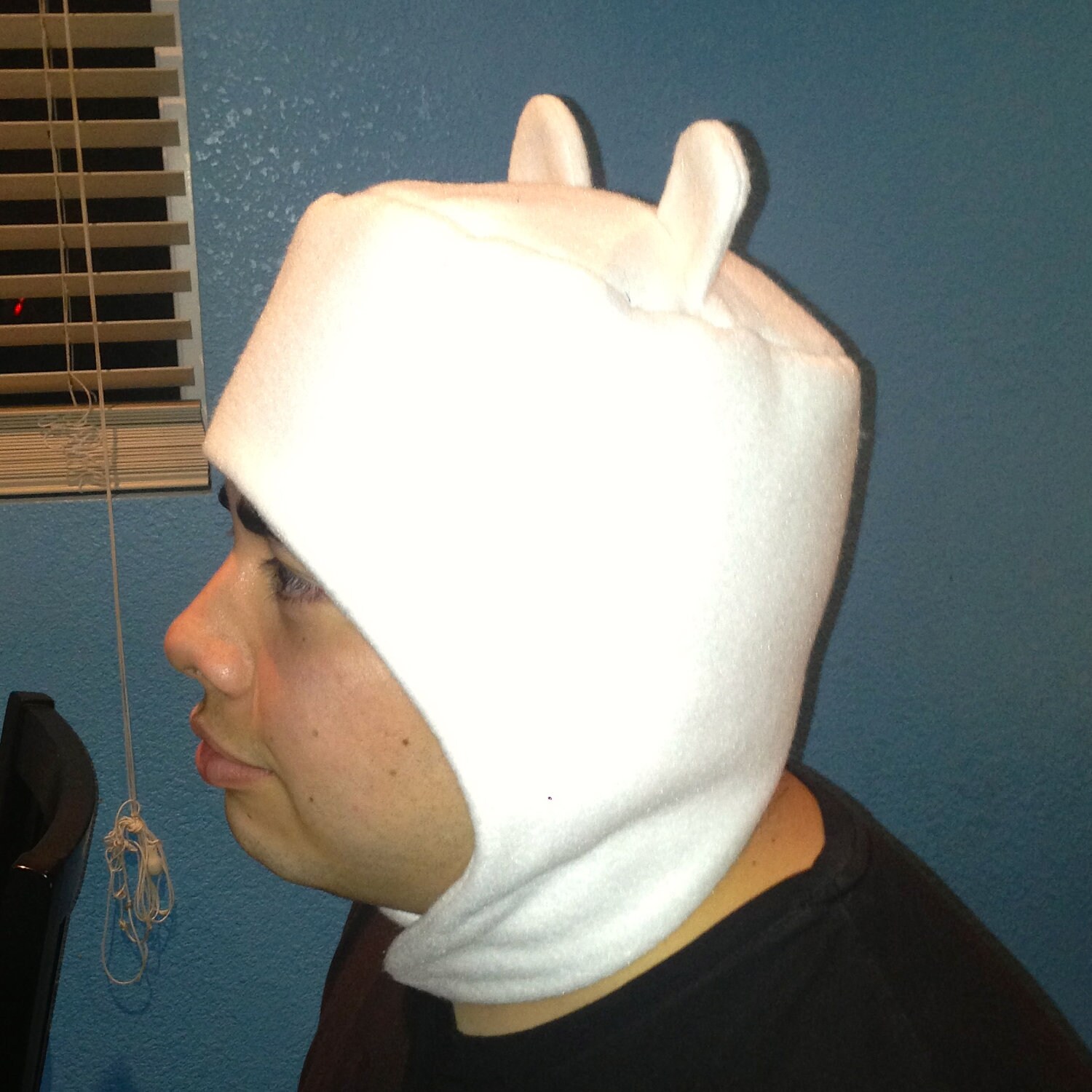 Adventure Time White Fleece Finn Hat - Etsy