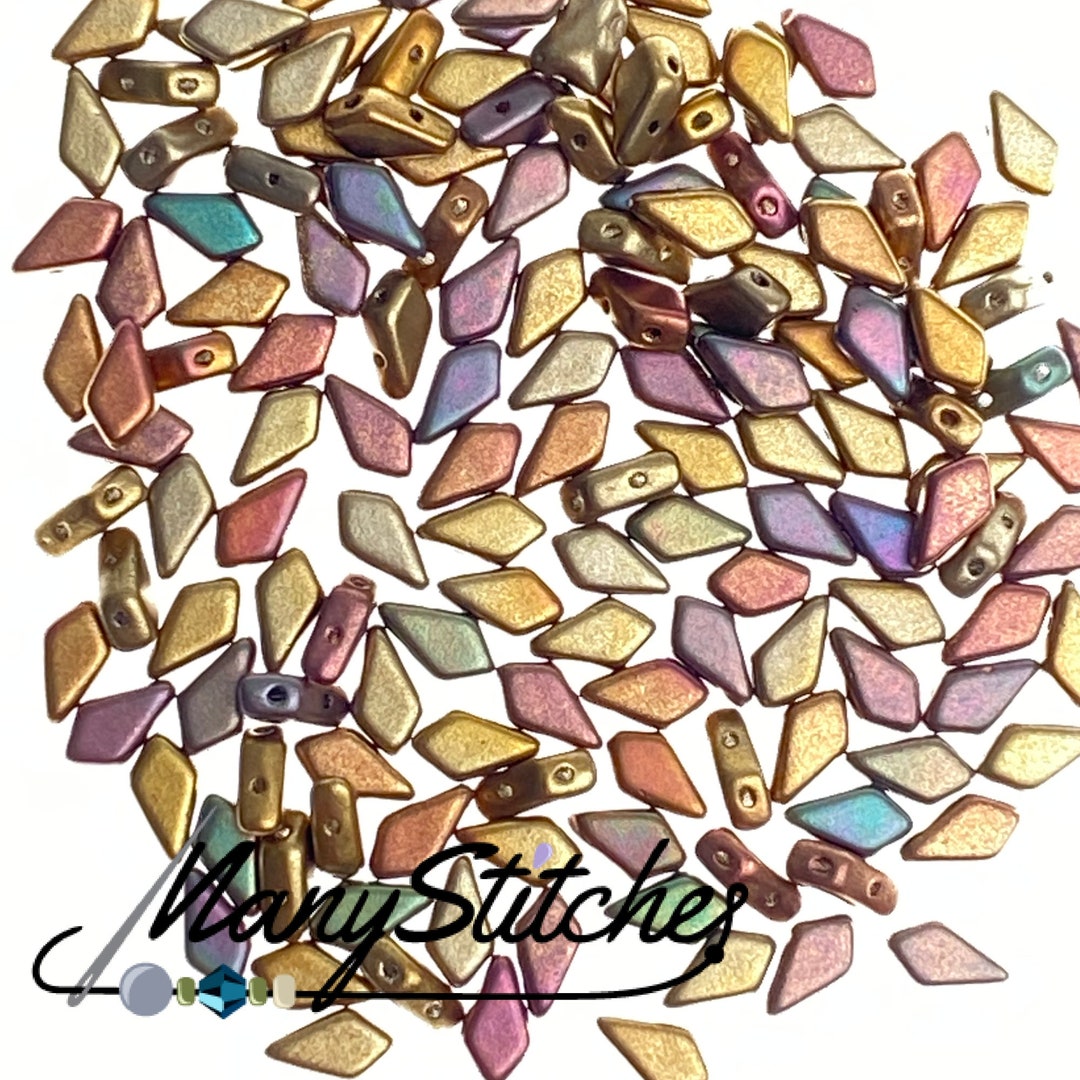 Violet Rainbow 2-hole Kite Bead, 9x5mm 40pcs. - Etsy