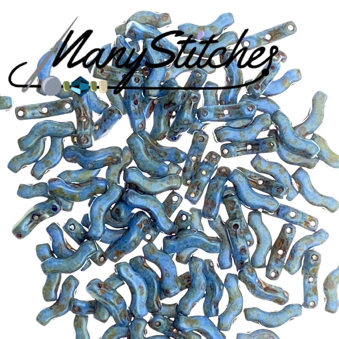 Sage 3x12mm 3-hole Bridge Bead 35 Beads - Etsy