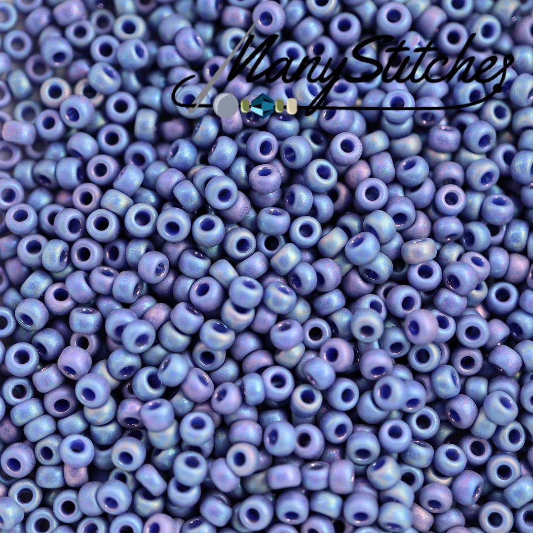 Miyuki Frost Opaque Glaze Rainbow Nebula 11/0 Round, (4703) - 23g Tube ...