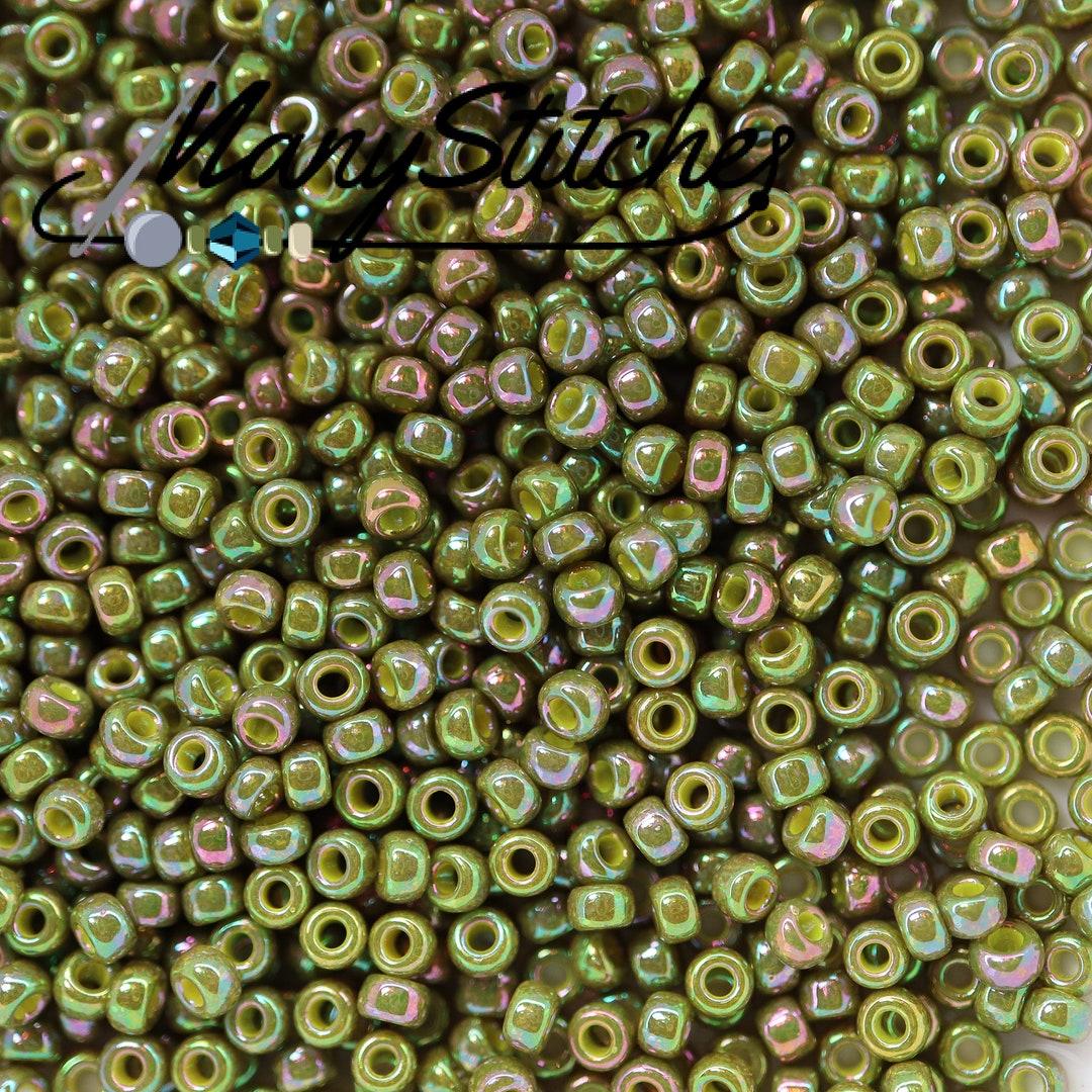 Miyuki Opaque Golden Olive Luster 11/0 Round, (1897) - 24g Tube - Etsy