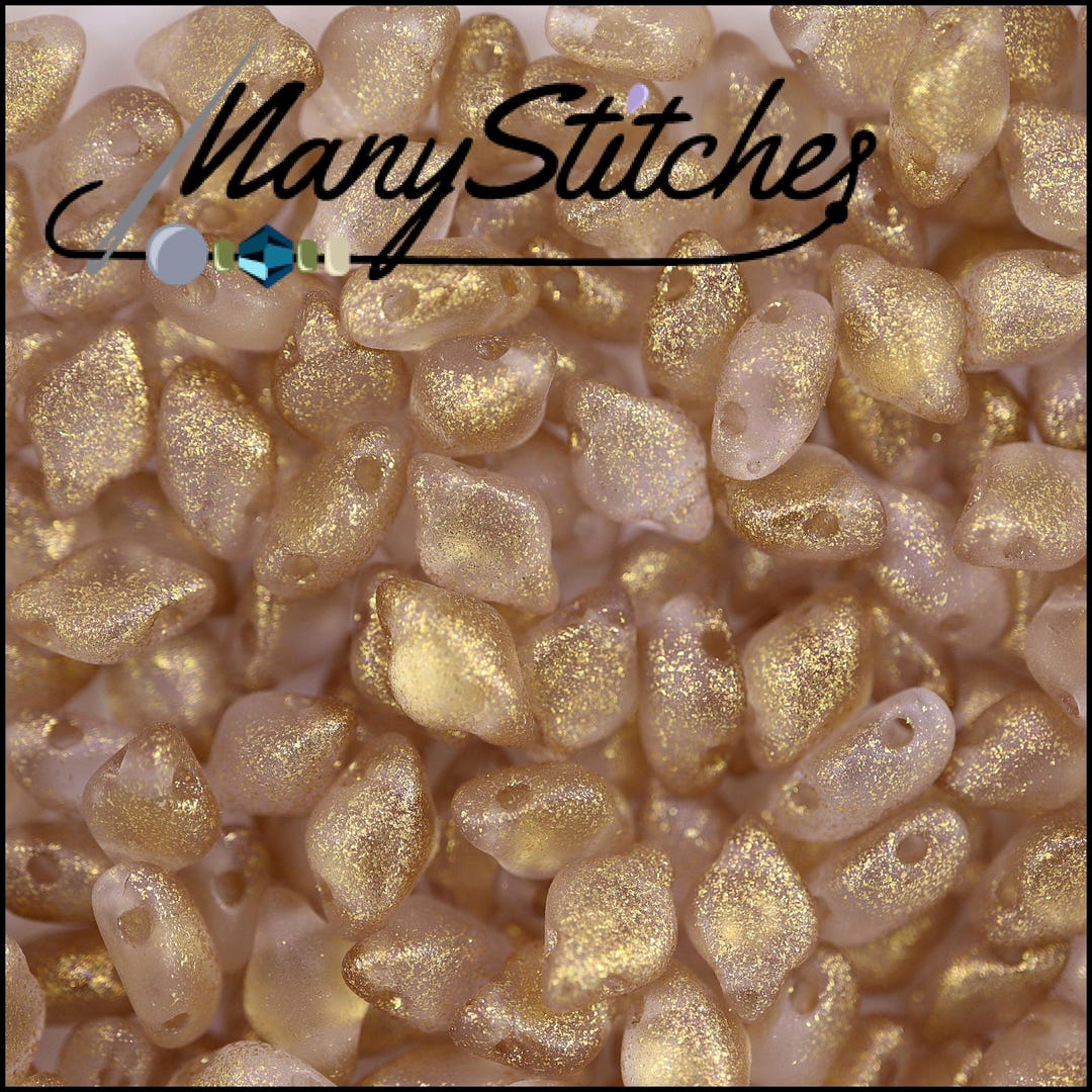 Frozen Matte Ochre, Gemduo Beads 5x8mm - 50pcs. - Etsy