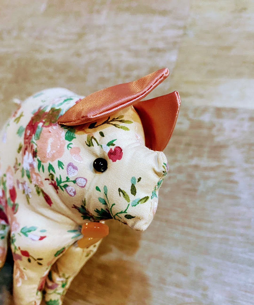 Handmade Pig Doll. Pig Pincushion. Pincushion. Stuffed Animal. Unique ...