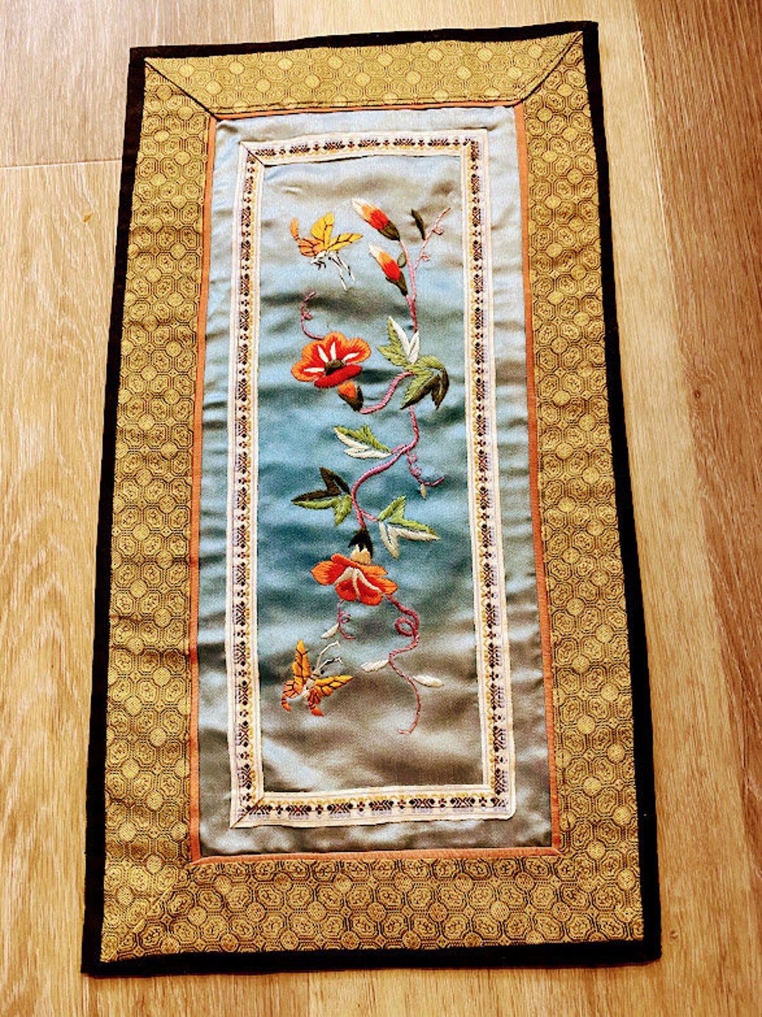 Asian Embroidery Art. Chinese Tapestry. Chinese Hand Embroidery Panel ...