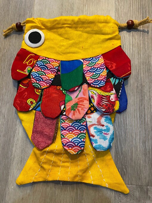 Big Fish-shaped Handbag Purse With Colorful Folk Art Designs. Fish Bag ...