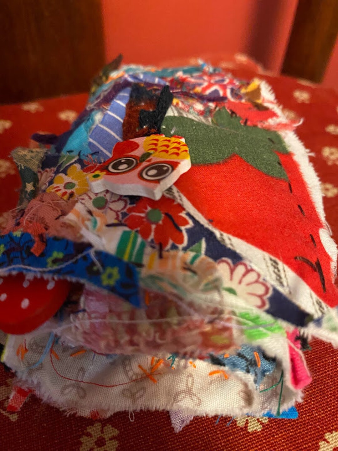 Colorful Snippet Roll. Junk Journal Snippet Roll. Colorful Fabric ...