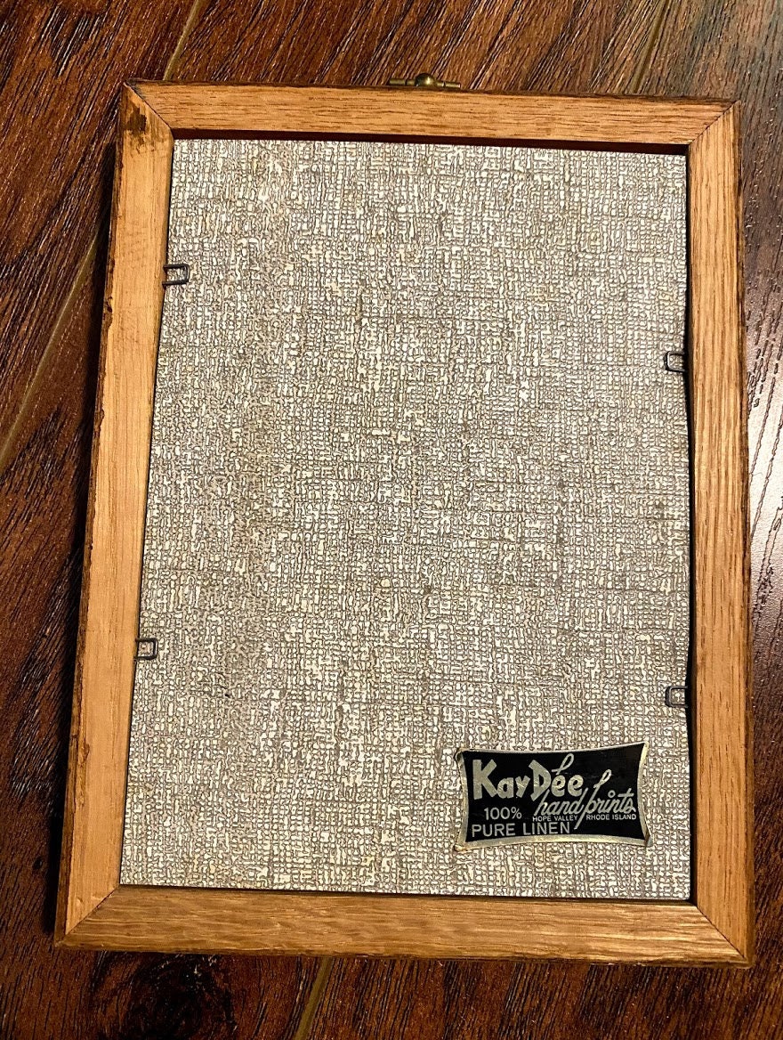 Framed Handprints Art. Kay Dee Hand Prints. 100% Pure Linen - Etsy