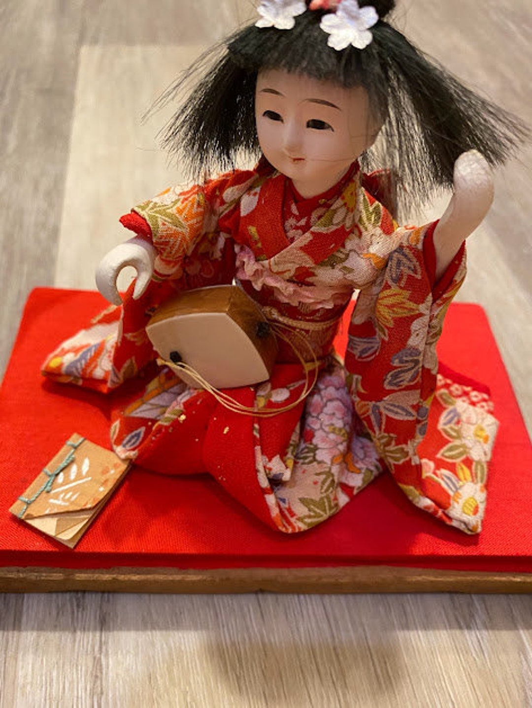 Vintage Doll. Japanese Doll. Art Doll. Asian Doll Stand of Figure ...