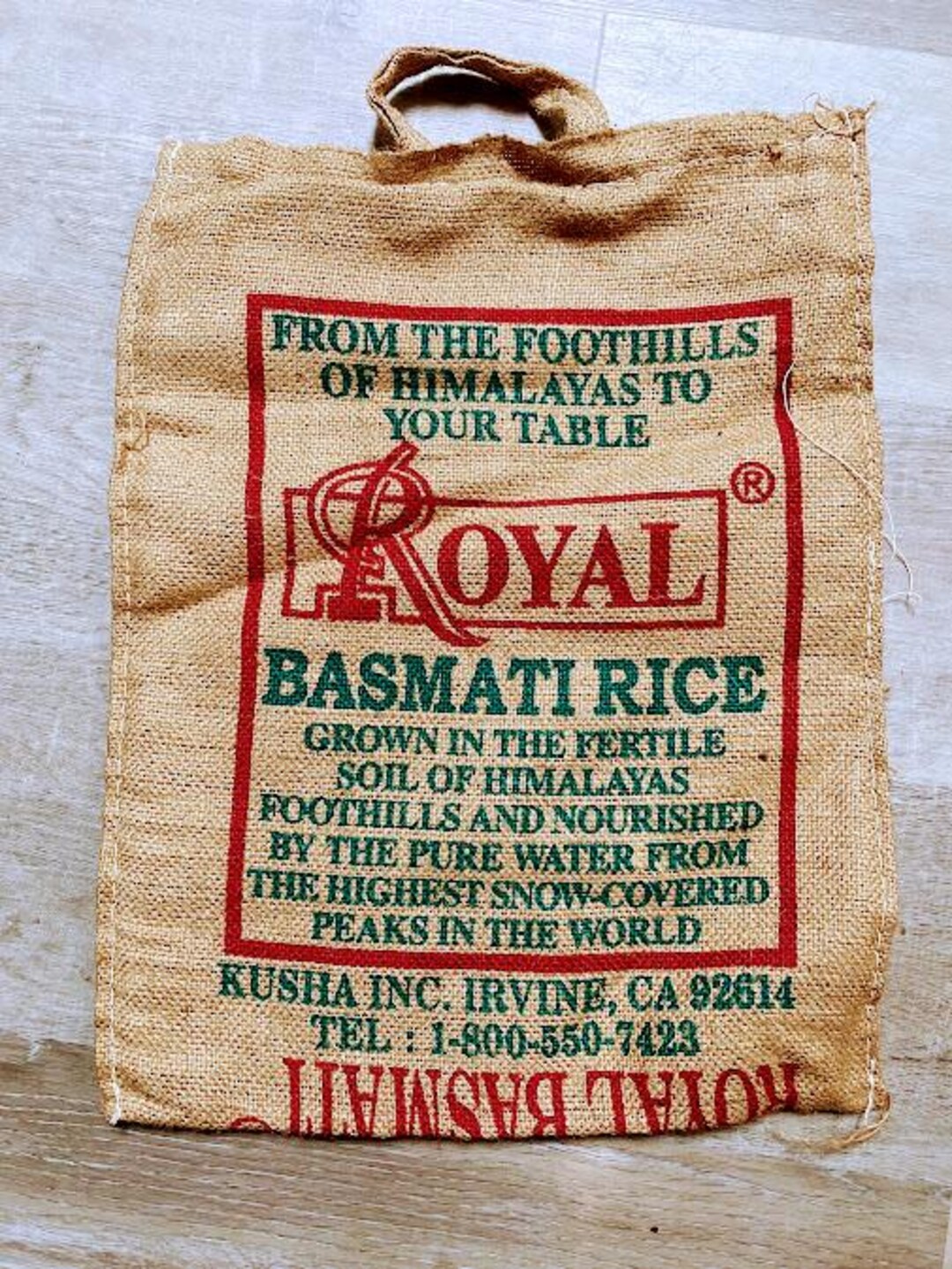 Royal Basmati Rice Bag. Bag Sack.farmhouse Decor - Etsy