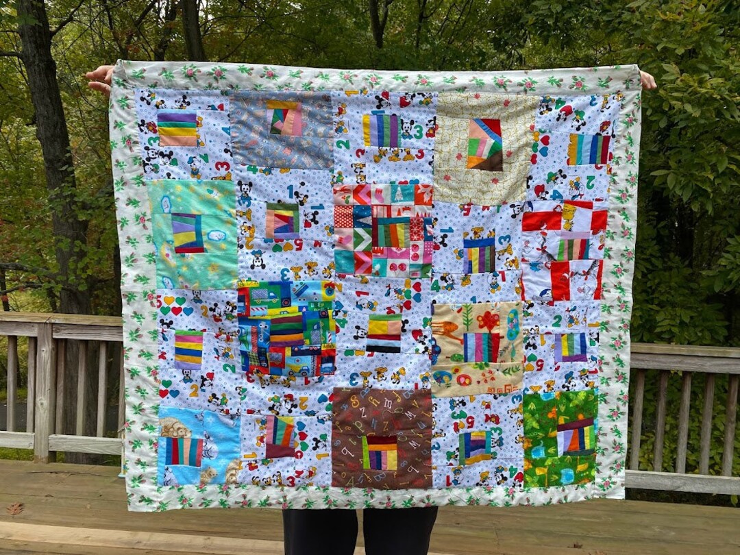 Art Quilt. Kids Quilt. Childen's Quilt Where Beloved Cartoon Characters ...