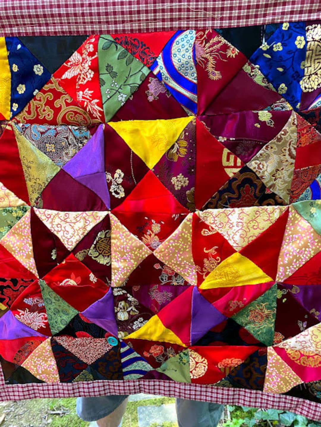 Asian Quilt Art.patchwork Quilt. Hand Stitched Quilt. Traditional Quilt ...