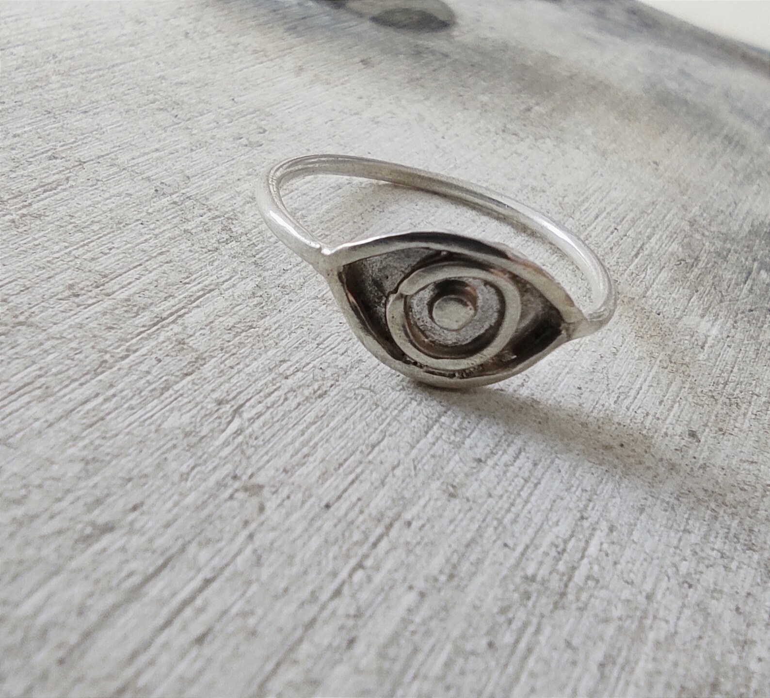 Silver Third Eye Ring Protection Ring Evil Eye Jewelry - Etsy