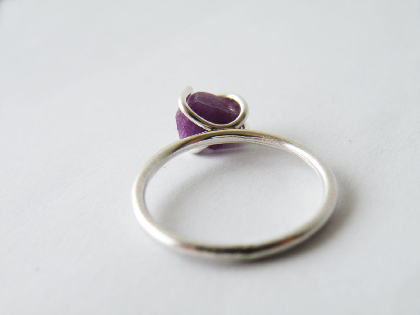 Rough Ruby Ring Untreated Ruby Rustic Engagement Ring 40th | Etsy