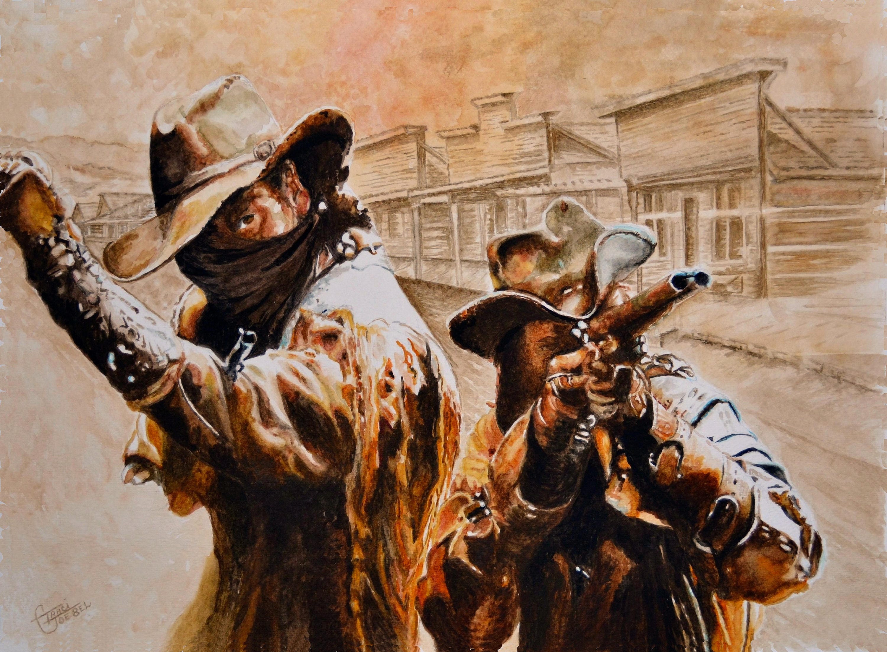 Western Shootout Art