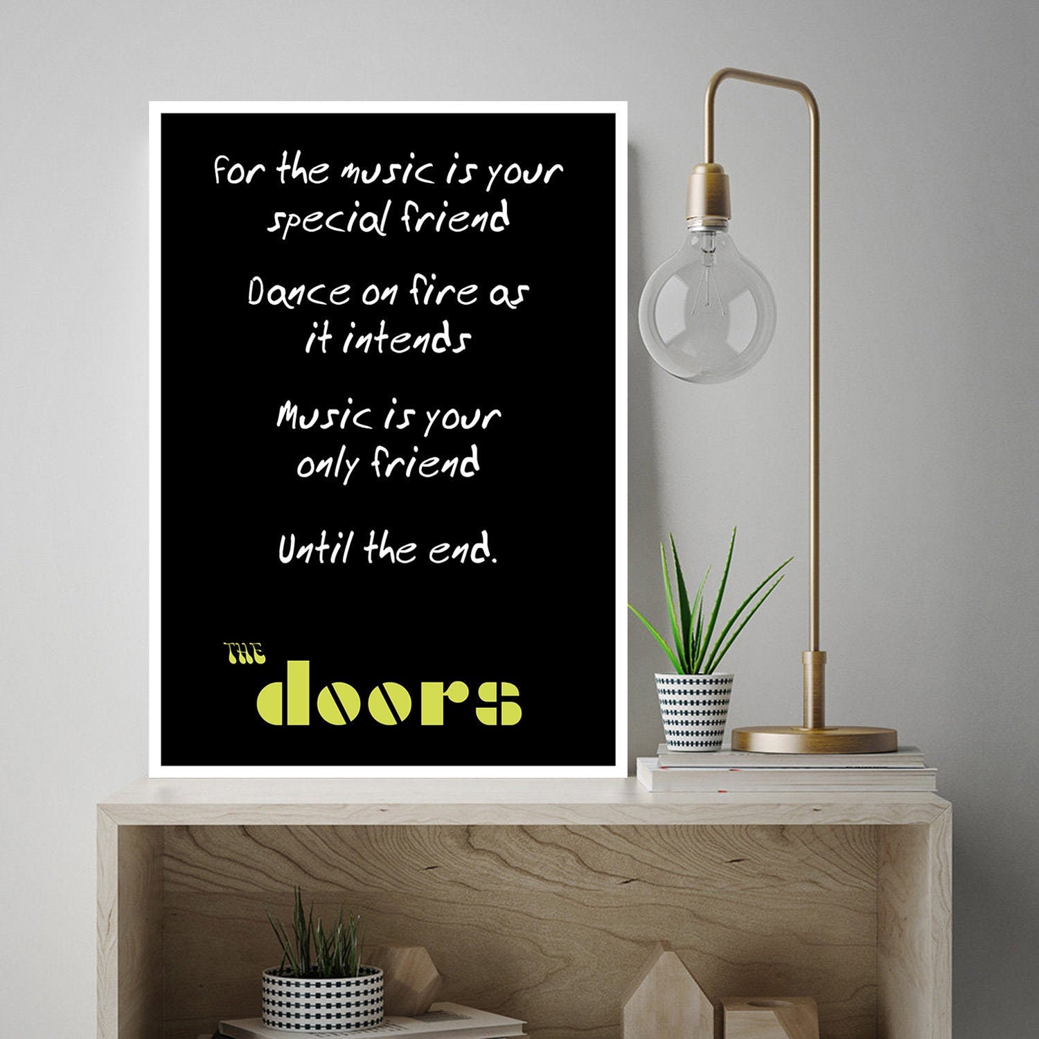 The Doors When the Music's Over A3 Music Quote Poster Print - Etsy