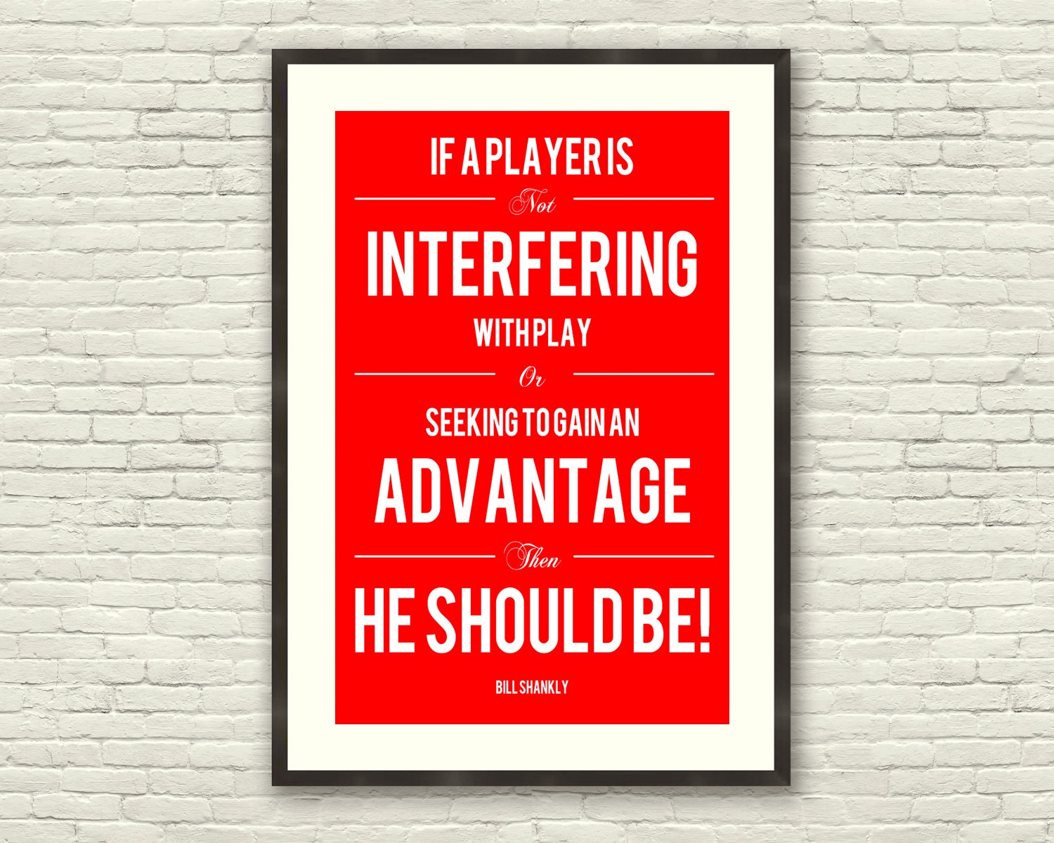 Shankly Quote : Liverpool - Soccer Football Poster Print (A3) - Etsy