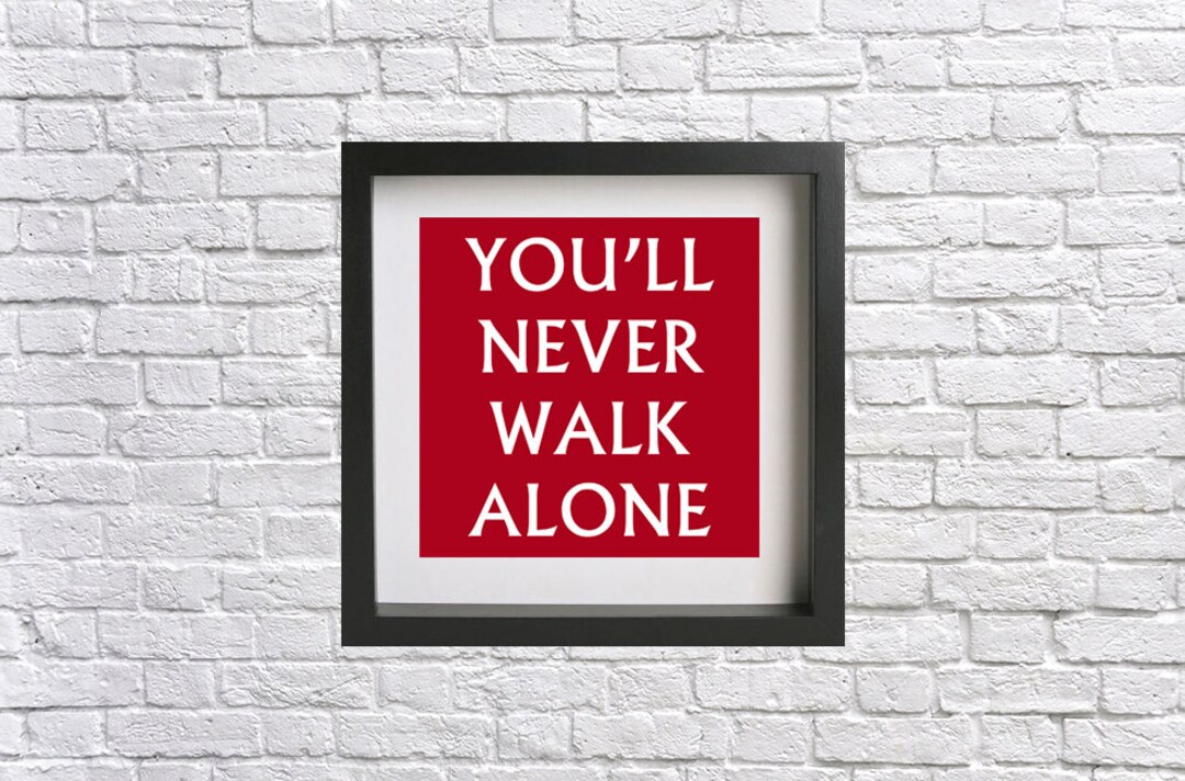 Liverpool - YNWA - You'll Never Walk Alone - Square Football Soccer ...