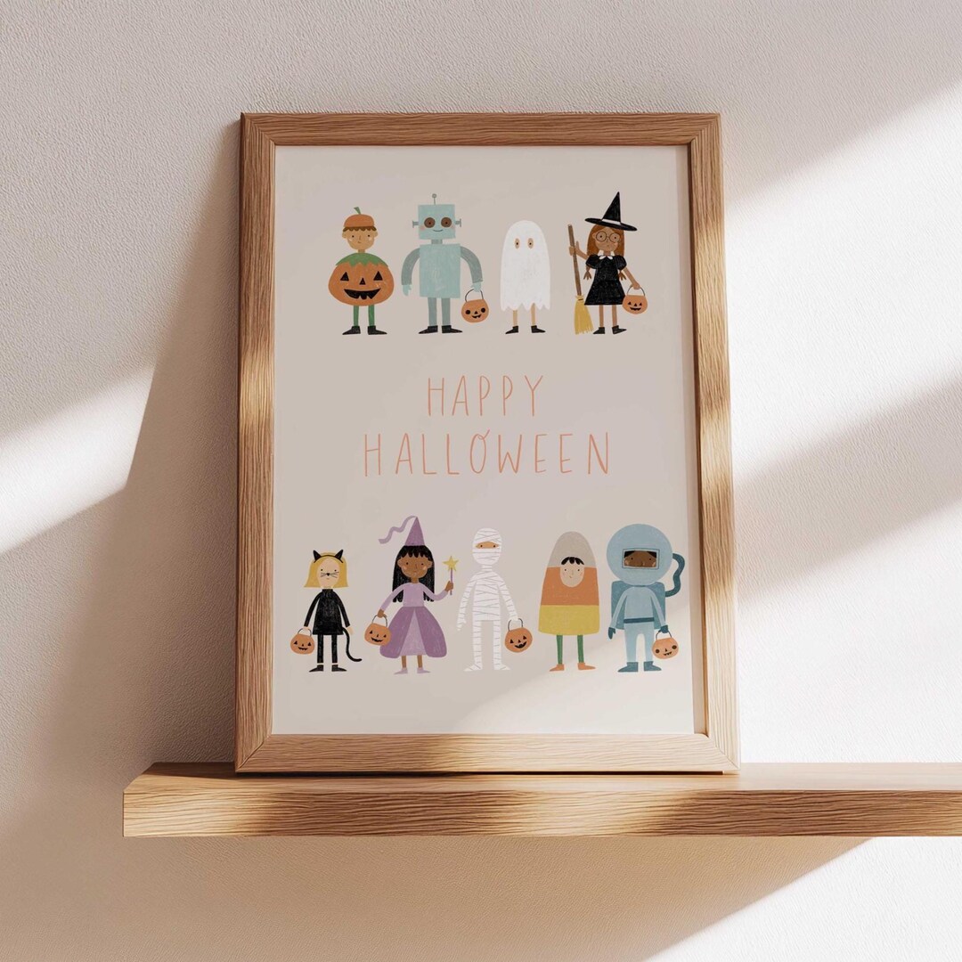 Printable Halloween Costumes Art Print - Etsy