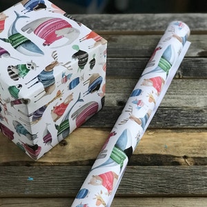 Cozy Animals Gift Wrap Sheets | Watercolor Wrapping Paper | Animals in ...