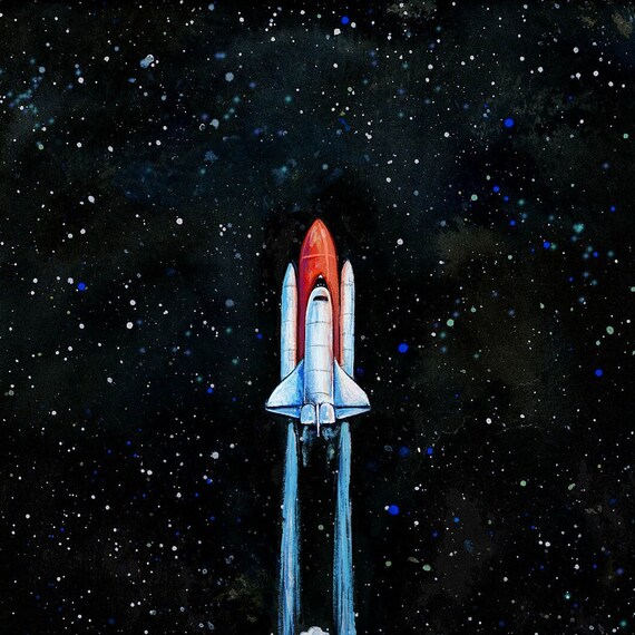 Nasa Space Rocket Drawings Pics About Space Final Blast Off 80's