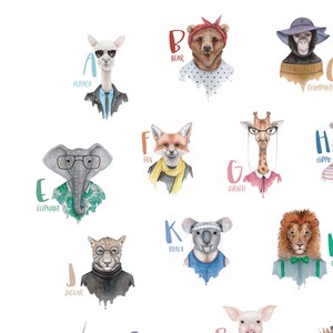 Alphabet Poster | Animals Poster | ABC Decor | Abc Nursery | Kids Decor ...