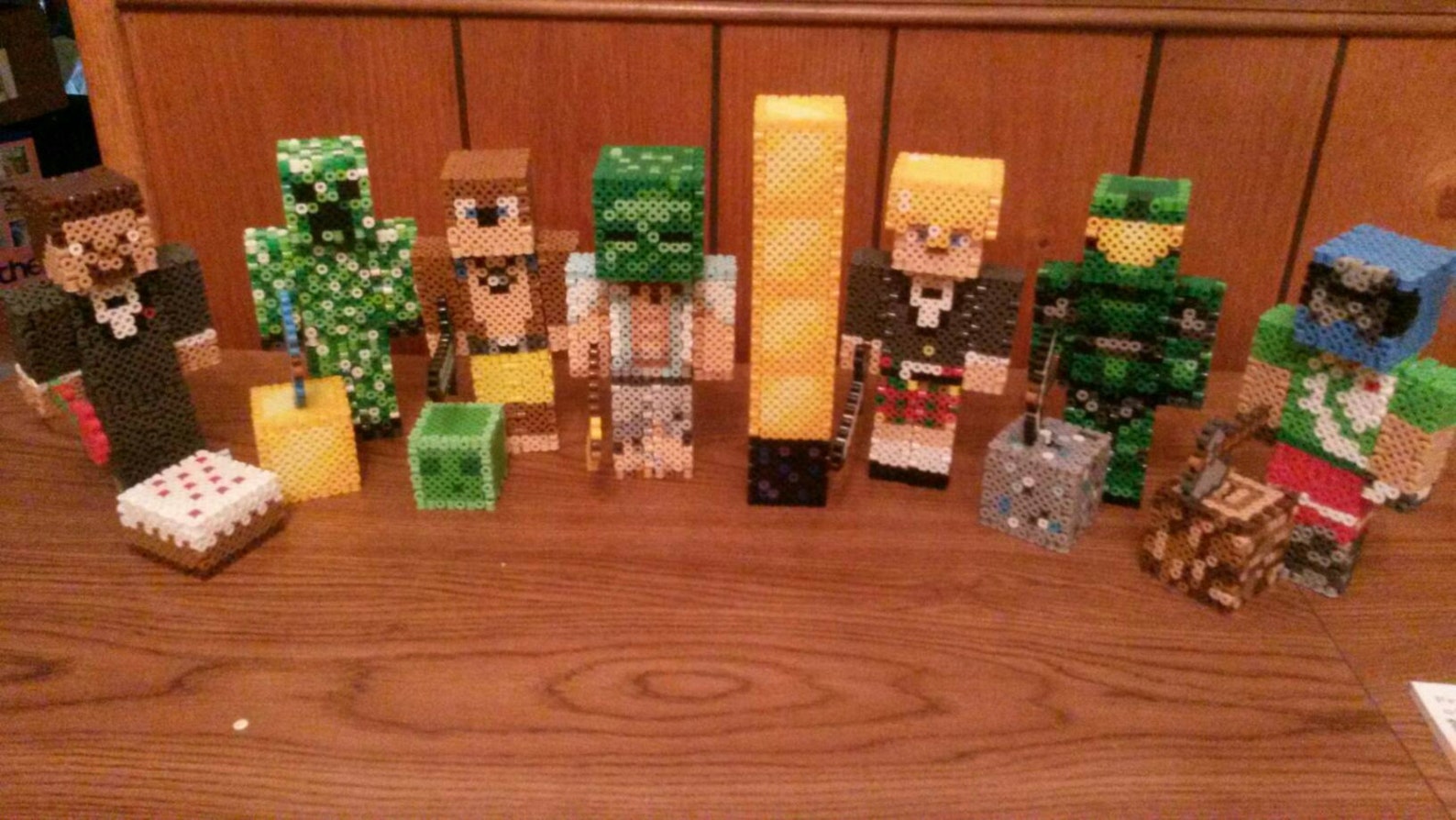 3D Minecraft Custom create Your Own Skin Perler | Etsy