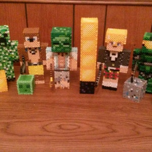 3D Minecraft Custom create Your Own Skin Perler | Etsy