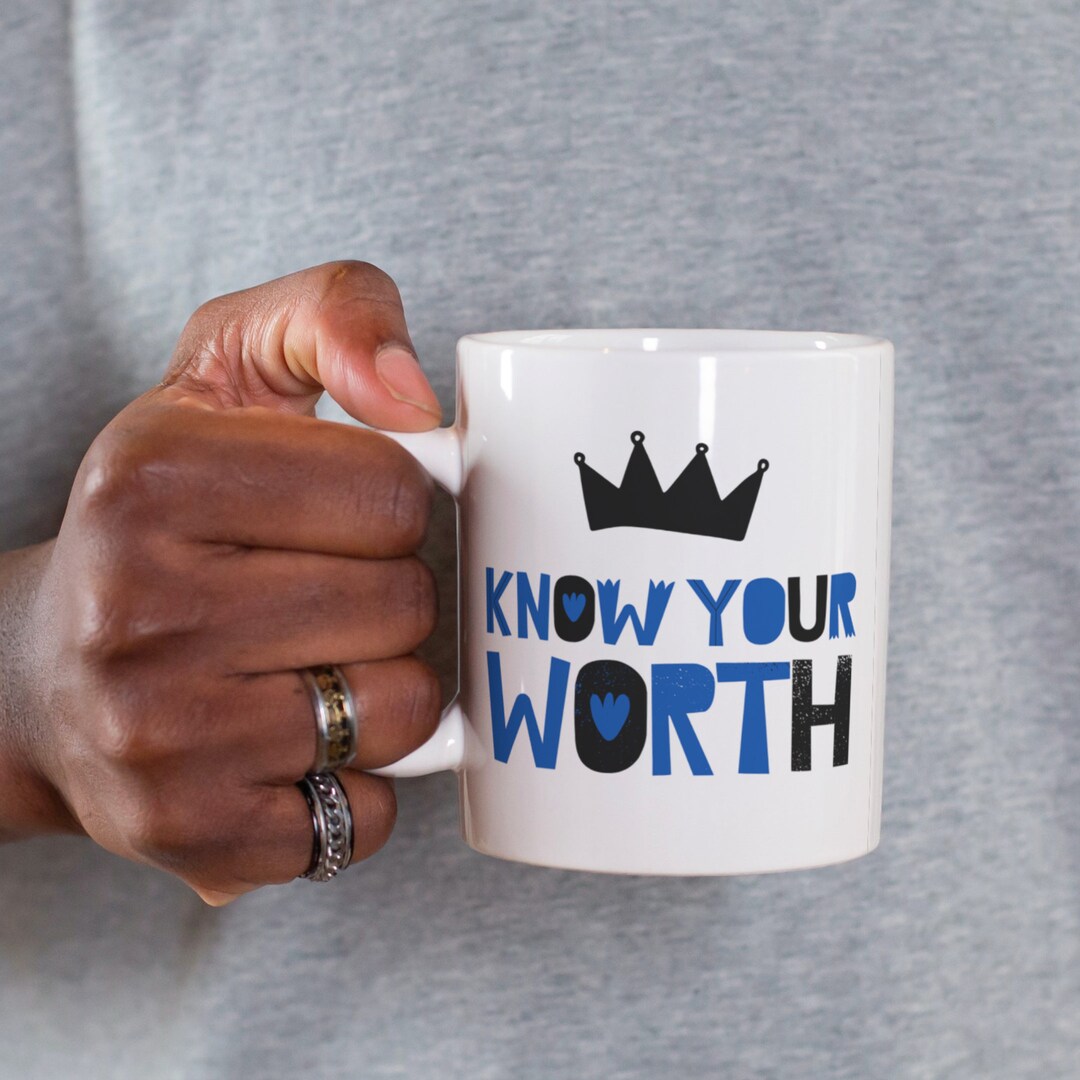 Know Your Worth Mug Self Care Confidence Gifts Self Care - Etsy