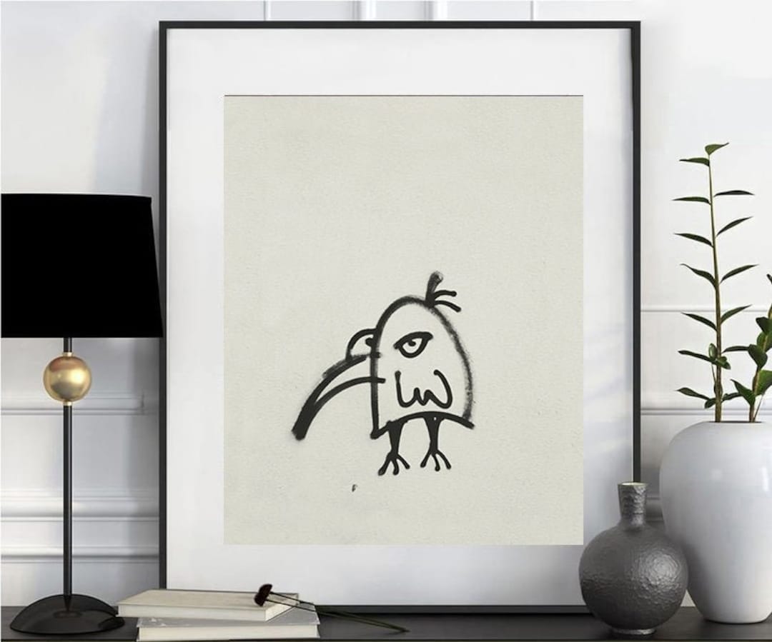 Angry Bird Graffiti Art Print: Urban Street Art Photograph (digital ...